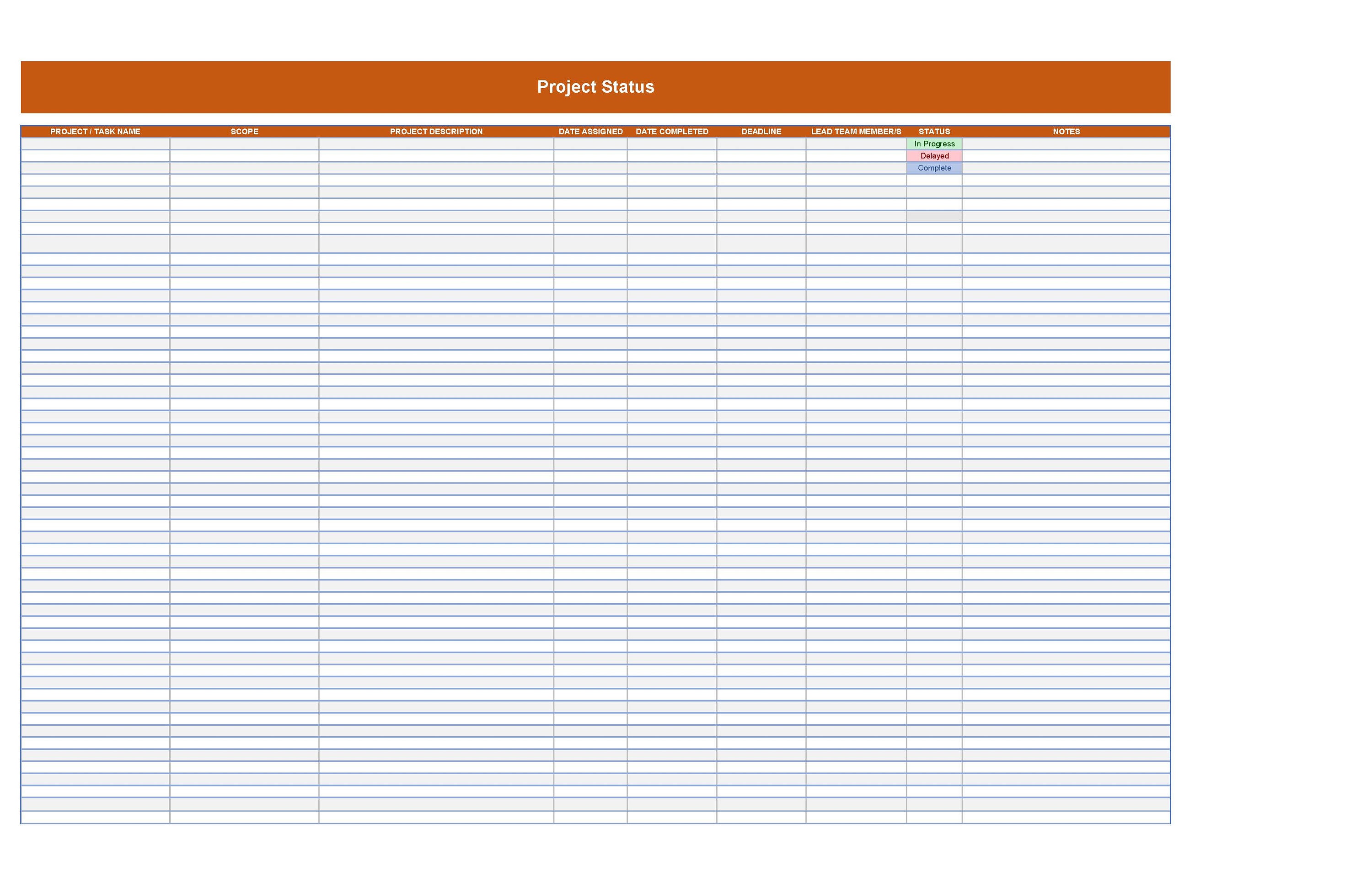 Project Management Template - Etsy