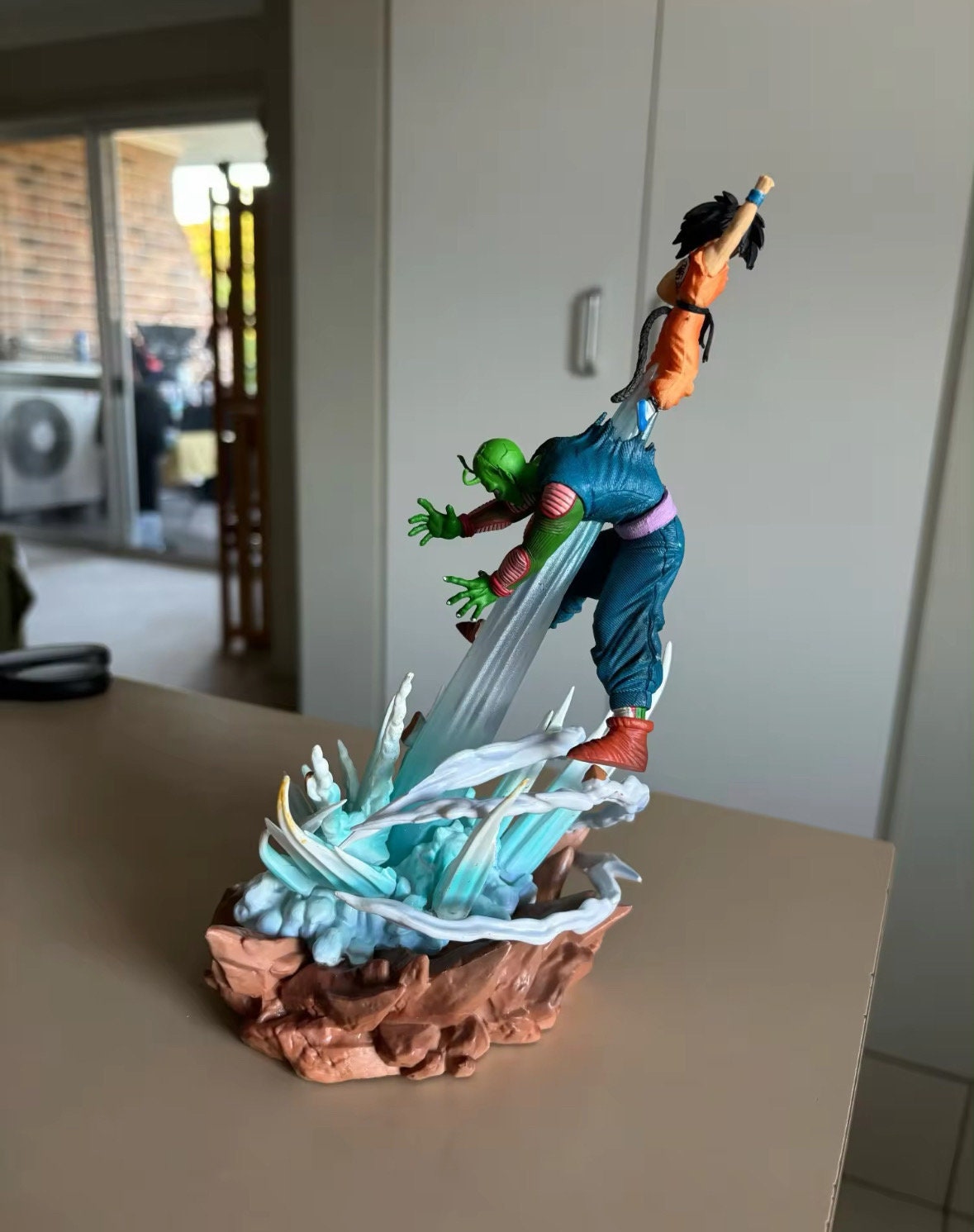Goku Flying Through Piccolo Figurine / Statue Cool Dragonball Z Anime ...