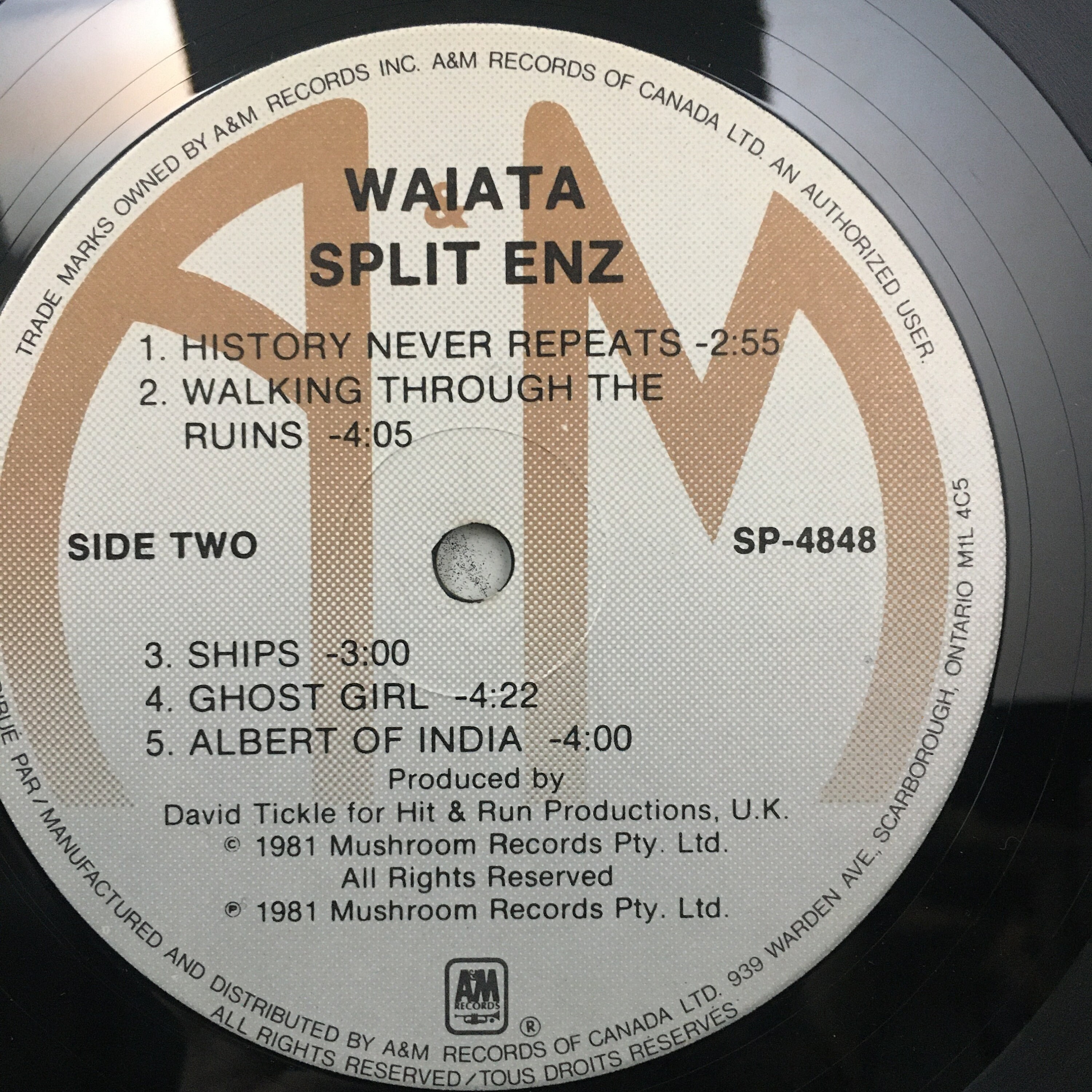 Waiata split Enz Vintage Vinyl Record Album - Etsy