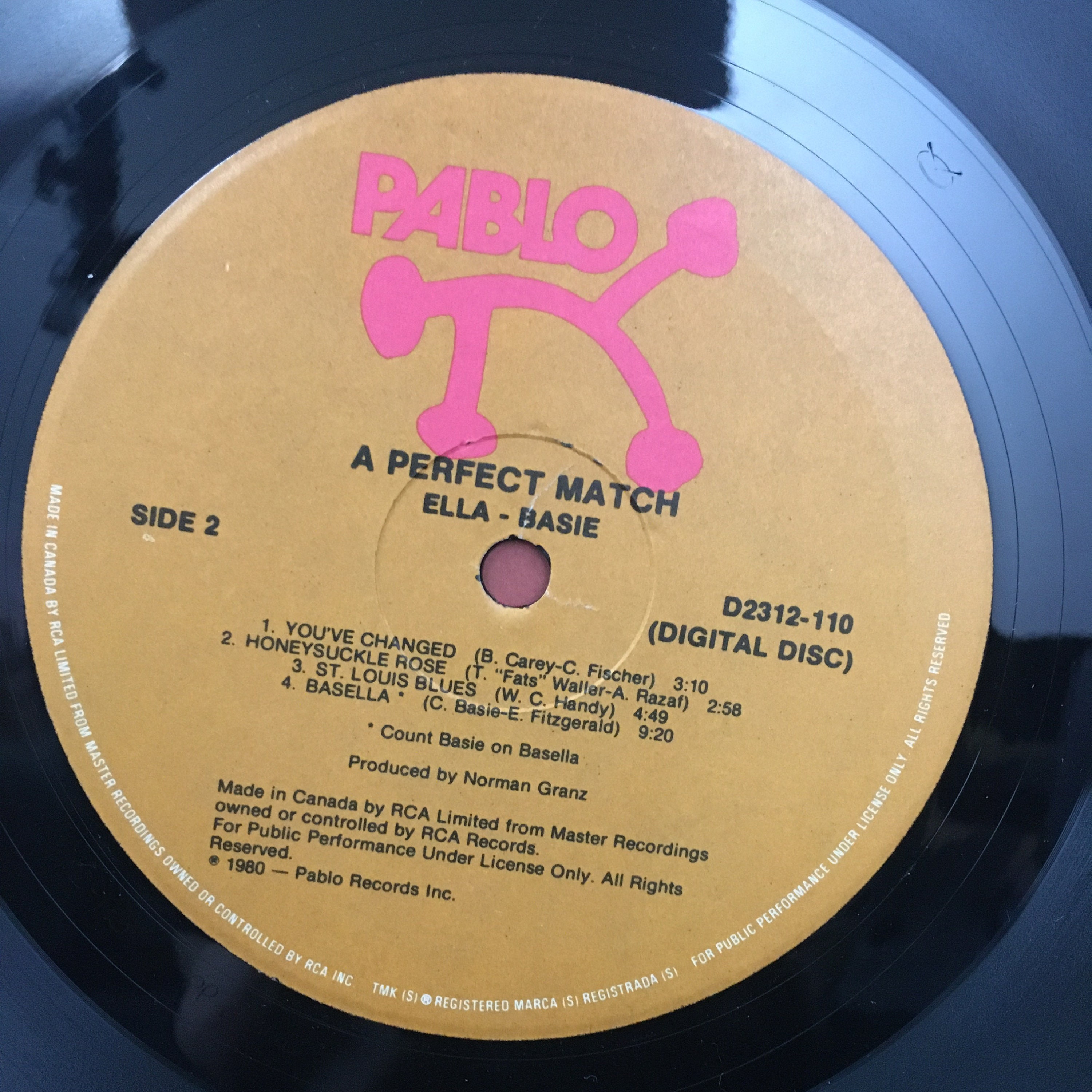 A Perfect Match Ella & Basie Vintage Vinyl Record Album - Etsy