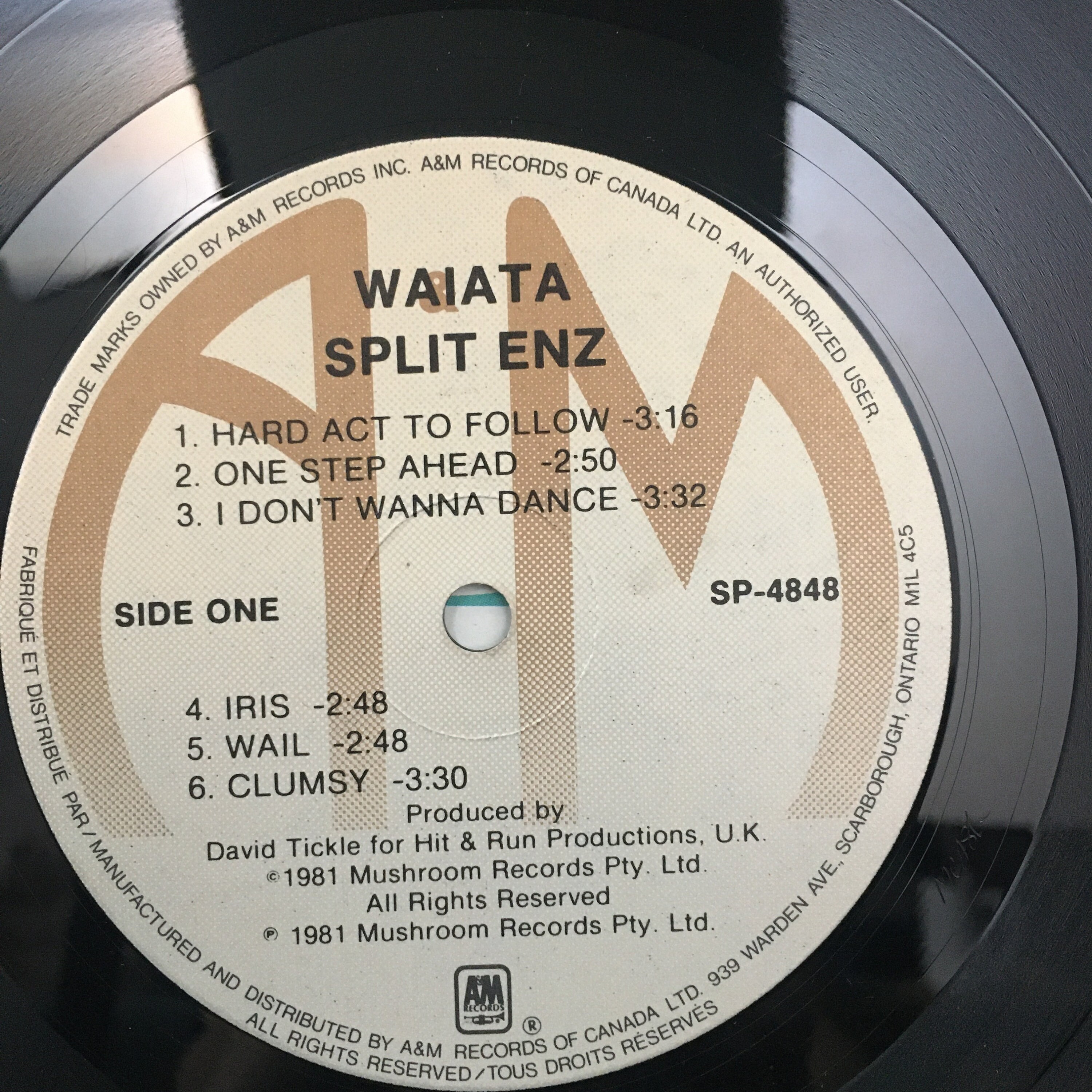 Waiata split Enz Vintage Vinyl Record Album - Etsy