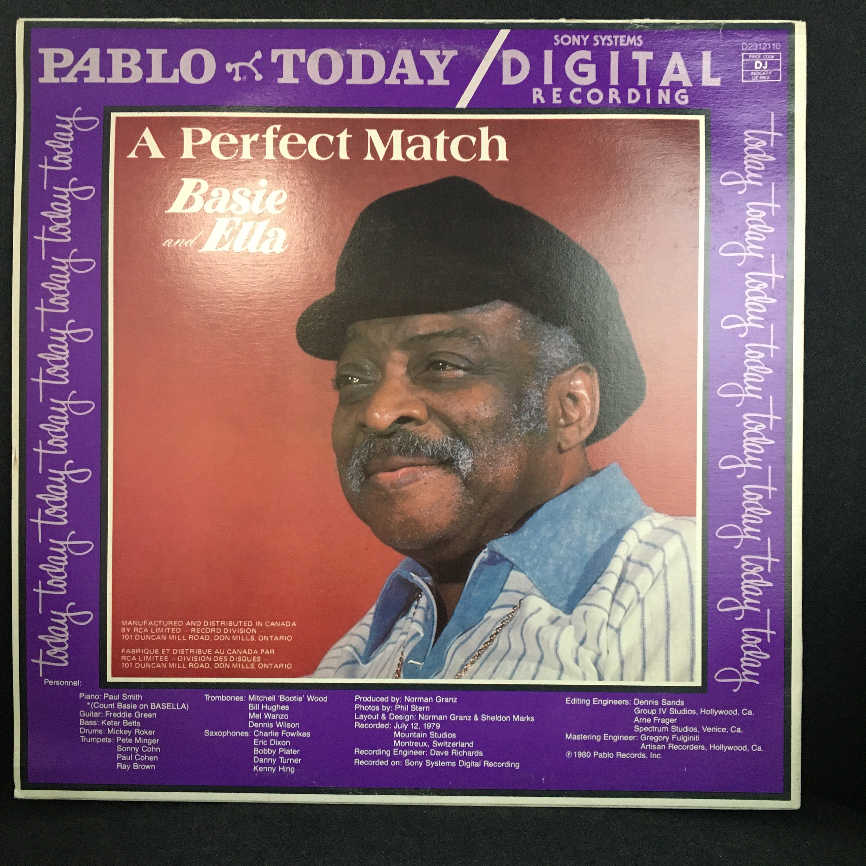 A Perfect Match Ella & Basie Vintage Vinyl Record Album - Etsy