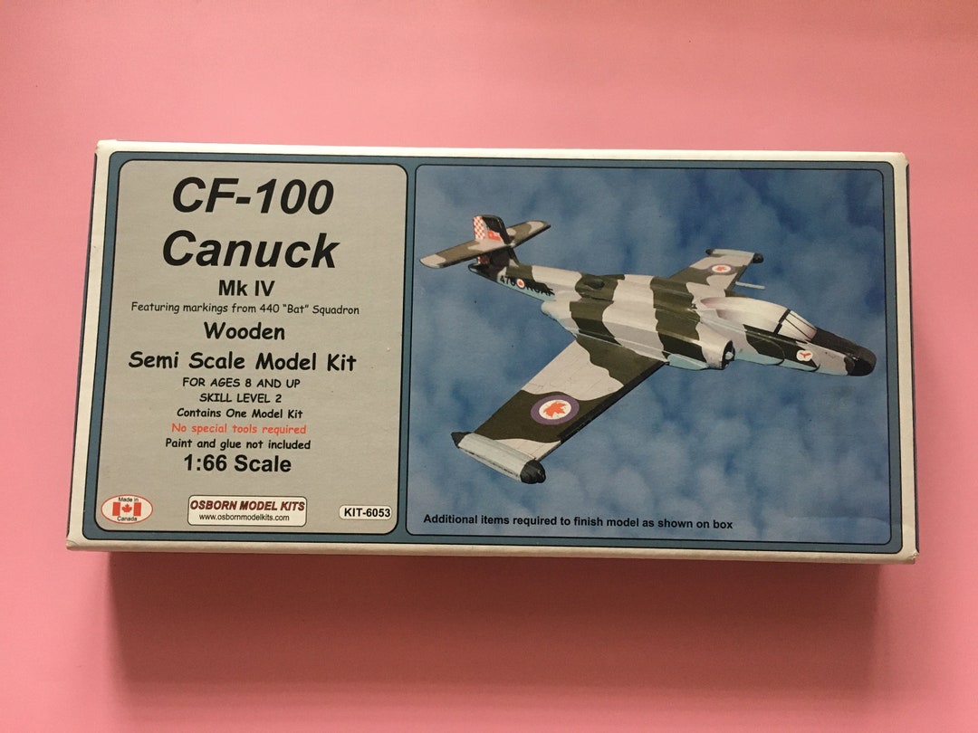 Vintage CF-100 Canuck Wooden Model Kit 1:66 Scale by Osborn - Etsy