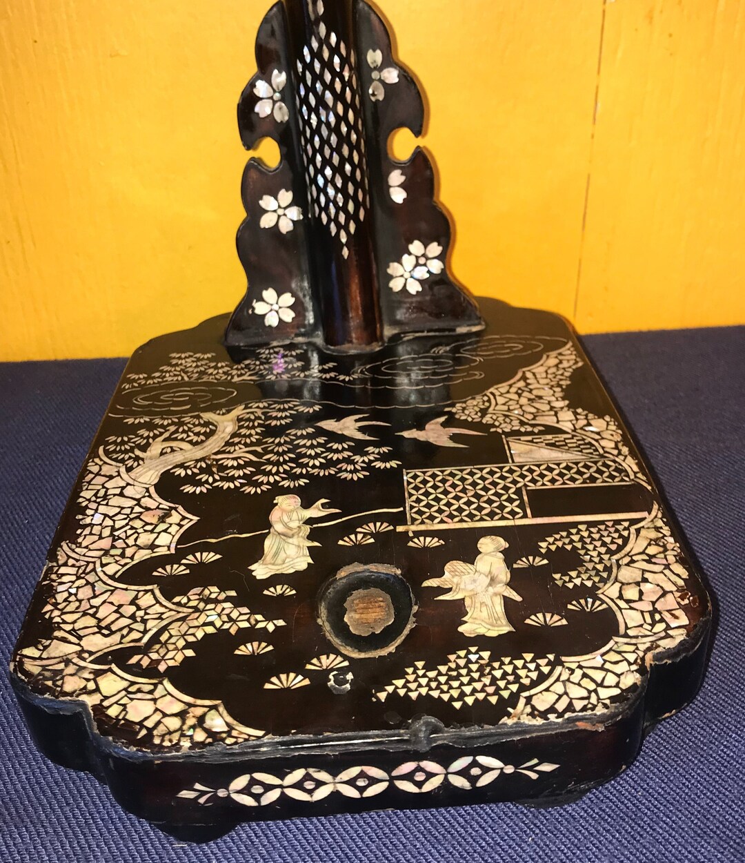 Antique Japanese Black Sword Stand for Tachi, Katana, Wakizashi, Mother ...