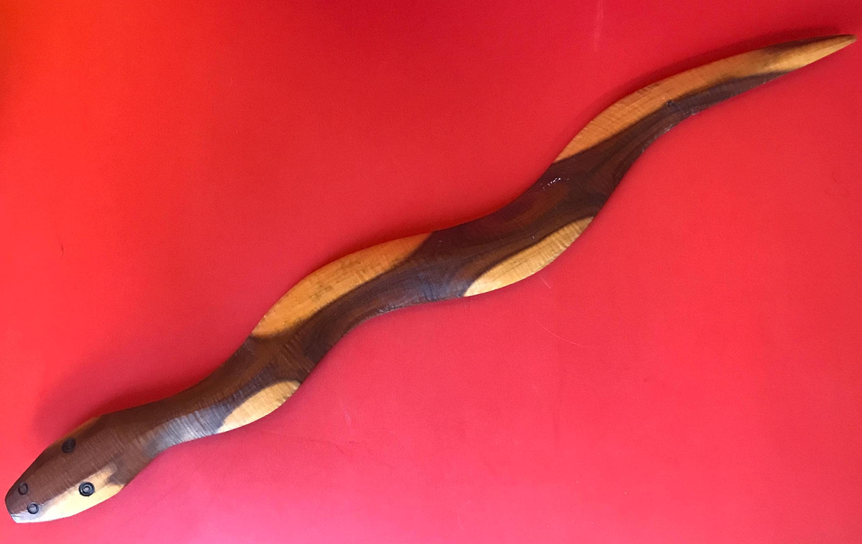 Australian Aboriginal Art Wood Carving, Snake, Wall Hanging, Ornament ...