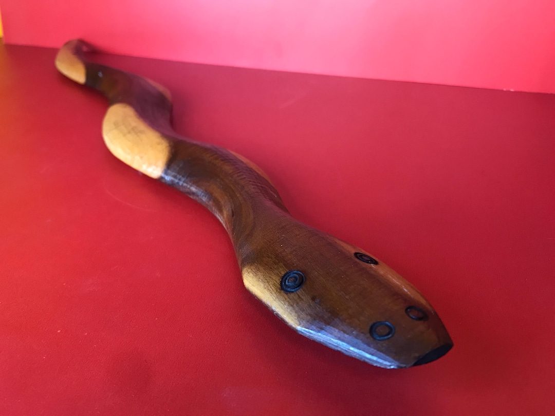 Australian Aboriginal Art Wood Carving, Snake, Wall Hanging, Ornament ...