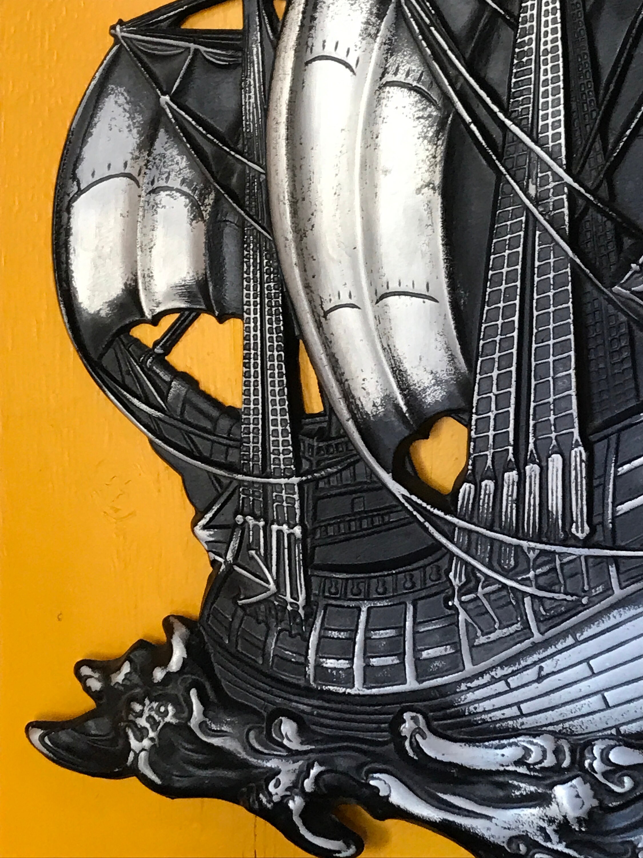 Wall Sailing Ship Decor Large Ancient Mariner Catalan Spanish Style ...