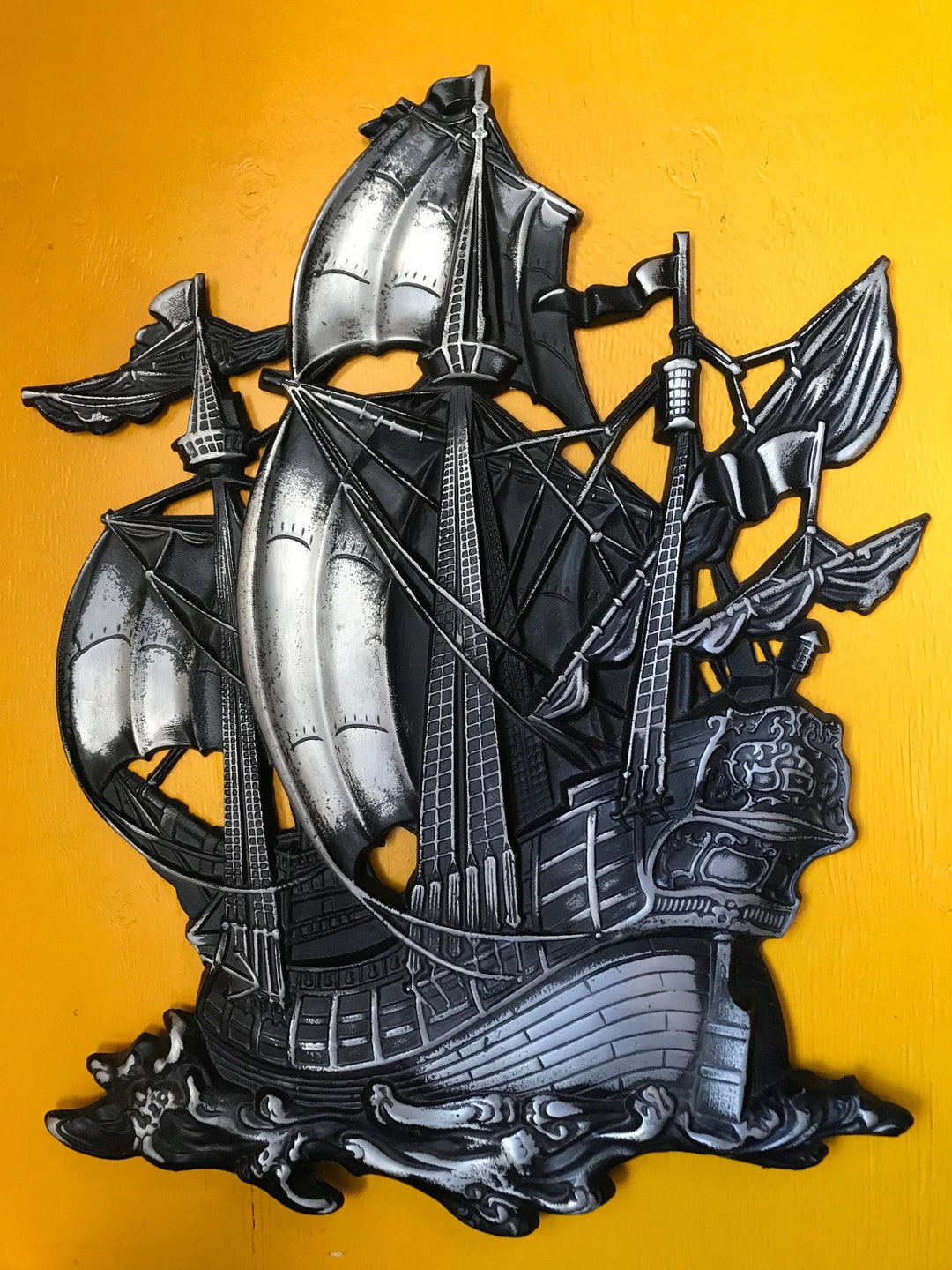 Wall Sailing Ship Decor Large Ancient Mariner Catalan Spanish Style ...