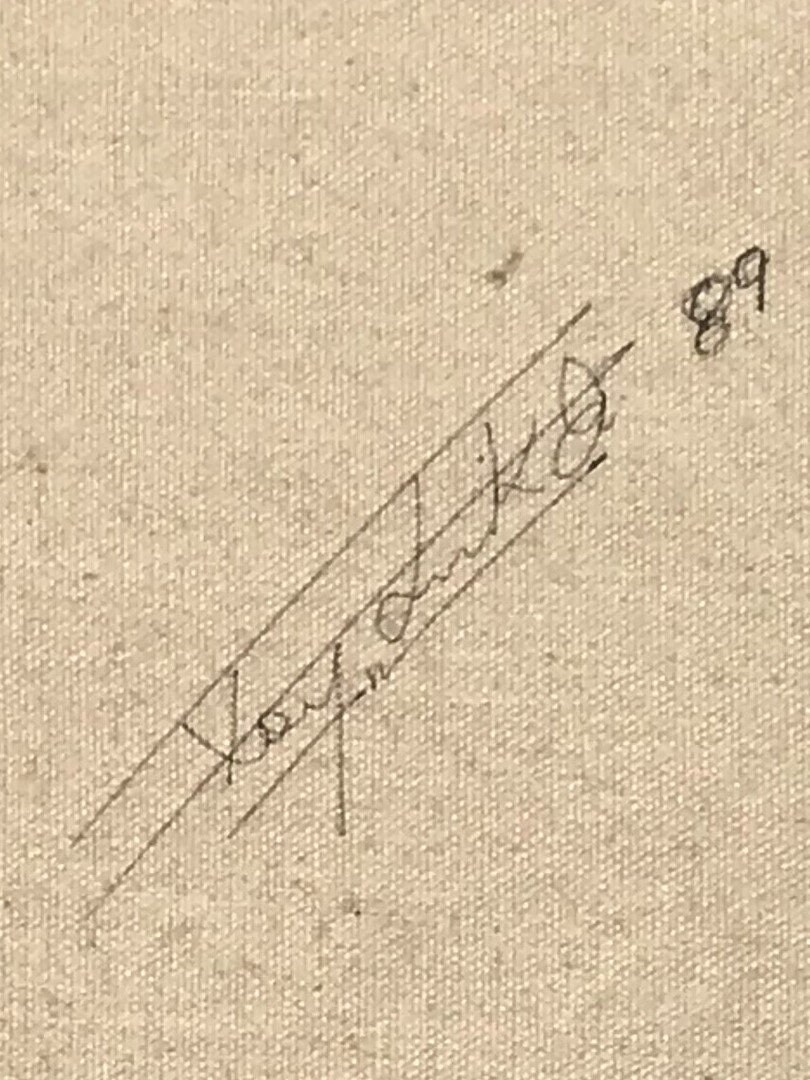 Original Oil Australian Aboriginal Dot Painting by Roy Link Two ...