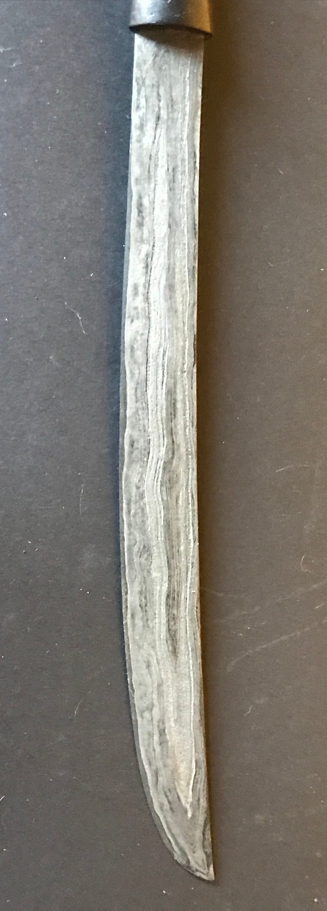 Antique Traditional Malay Golok, Legacy of Johor, Silver/wood, Damascus ...