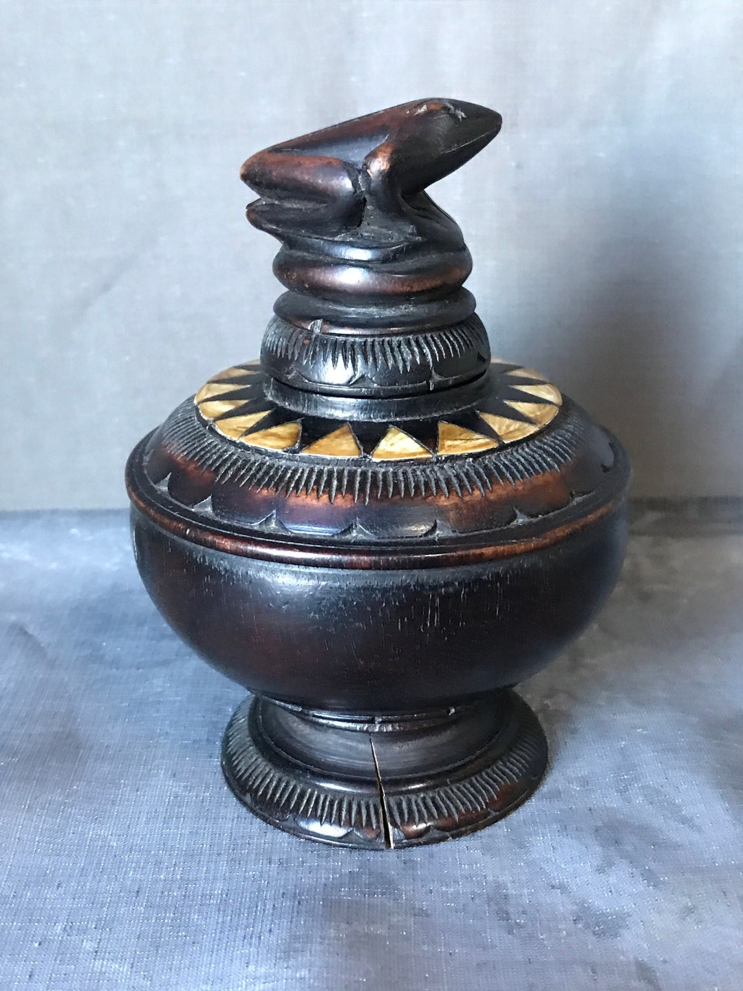 Costa Rican Poison Frog Exotic Wood Container - Etsy