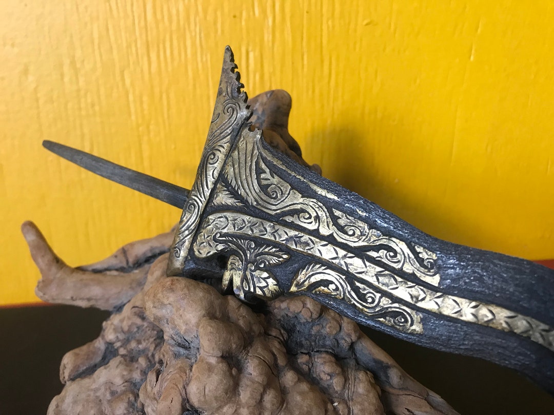 Traditional Indonesian Keris/kris Wavy Dagger Serpent Design - Etsy