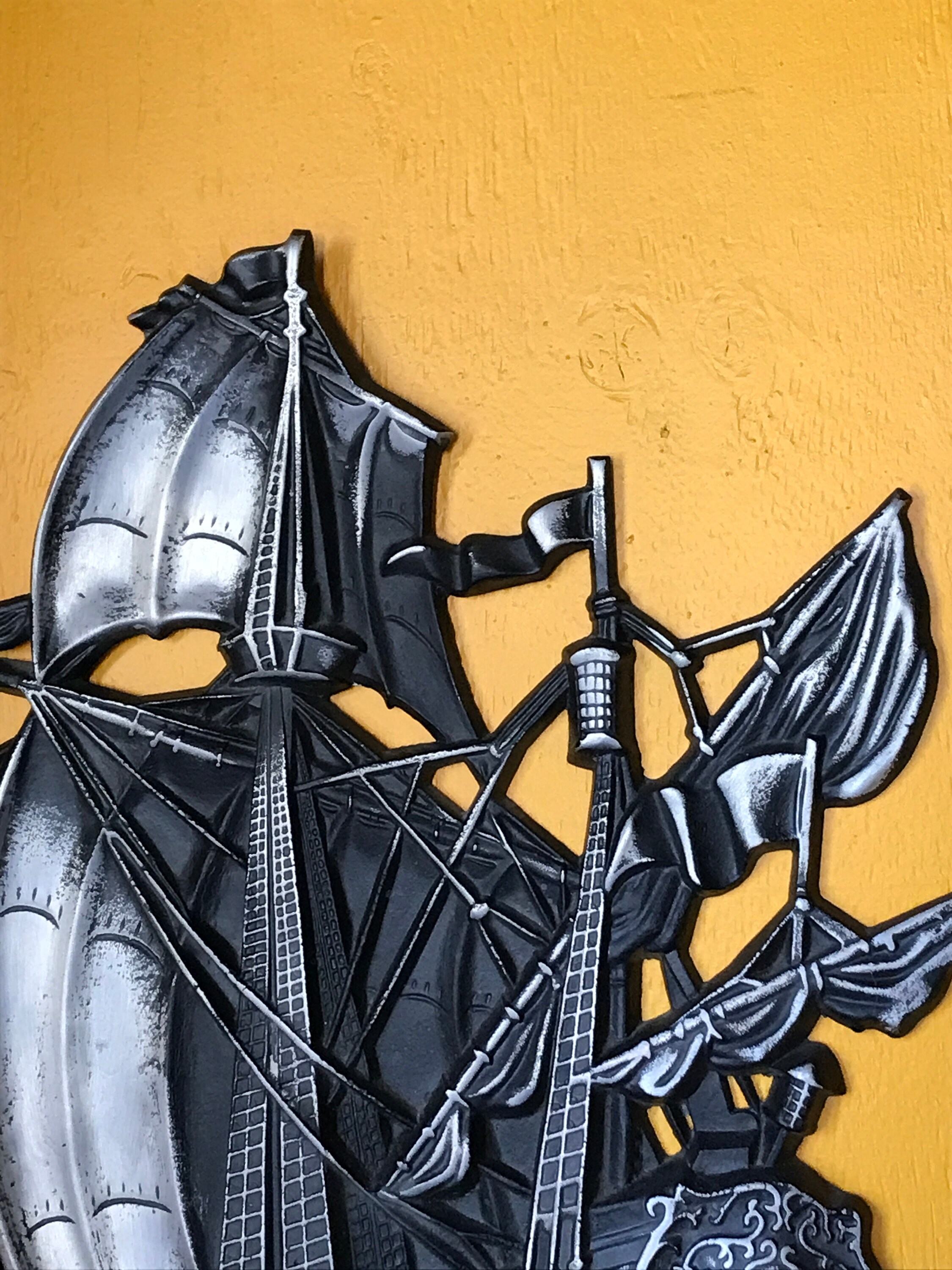 Wall Sailing Ship Decor Large Ancient Mariner Catalan Spanish Style ...