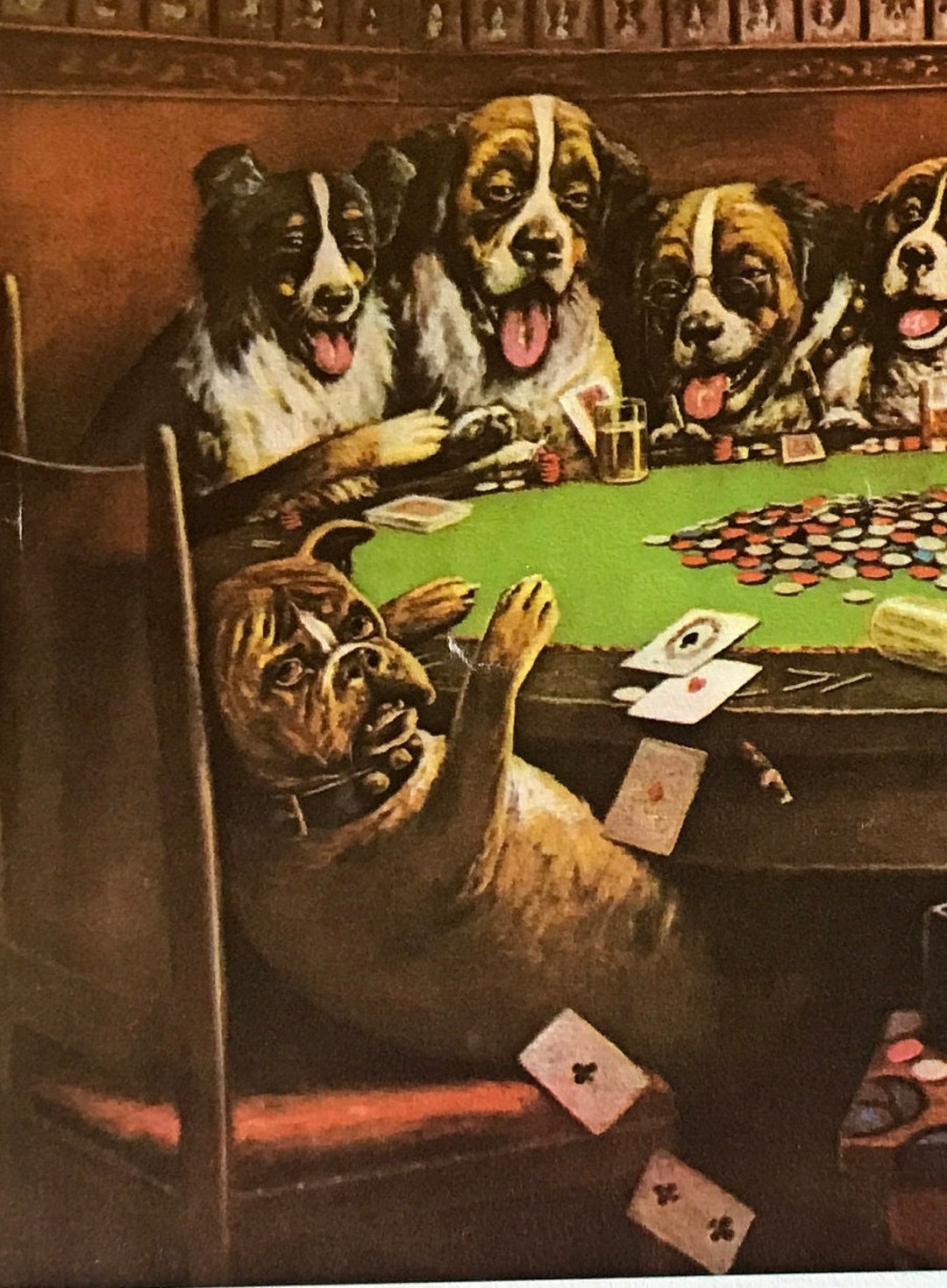 Arthur A Kaplan Original Lithograph Print Entitled "poker Sympathy ...