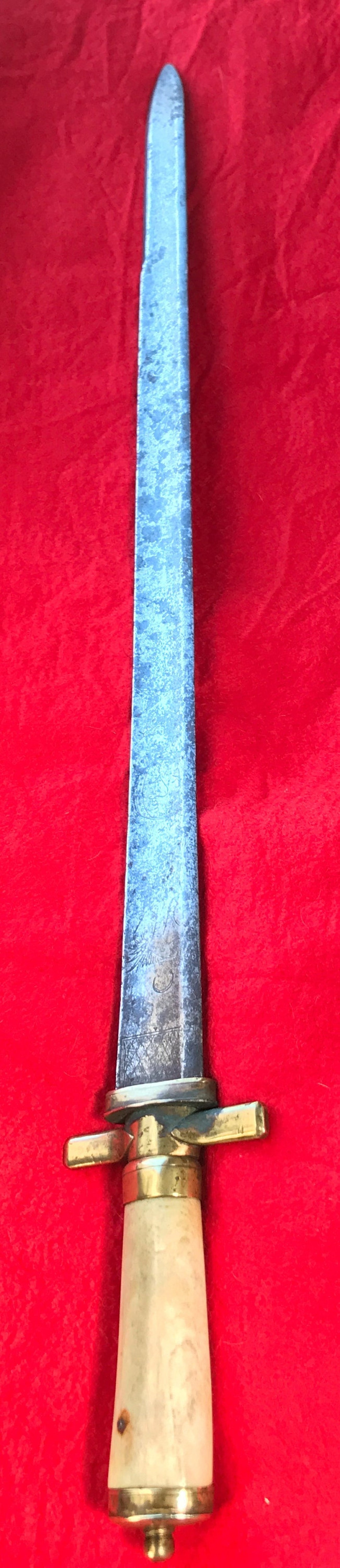 Rare German Hirschfänger Sword/bayonet/dagger Late 1700's-early 1800's ...