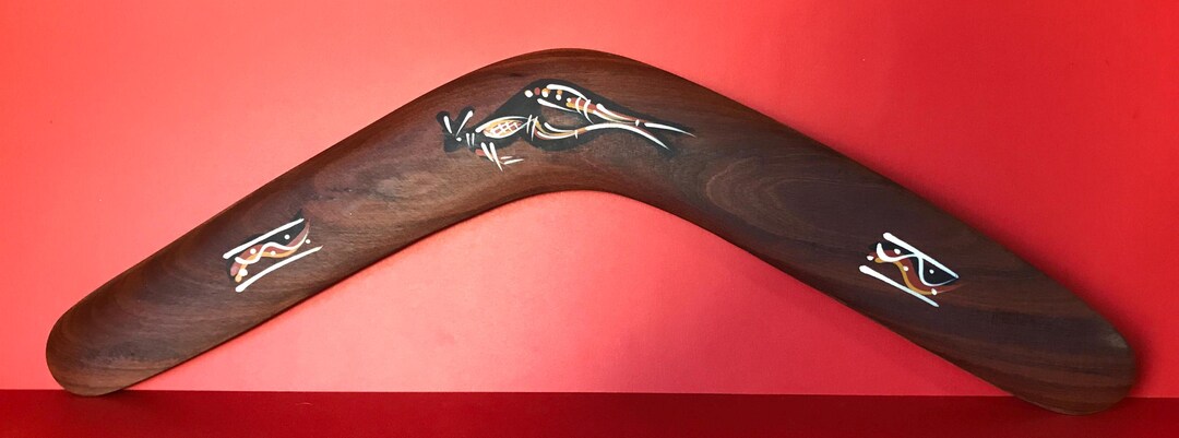 Australian Genuine Aboriginal Boomerang Handmade From Acacia Wood ...
