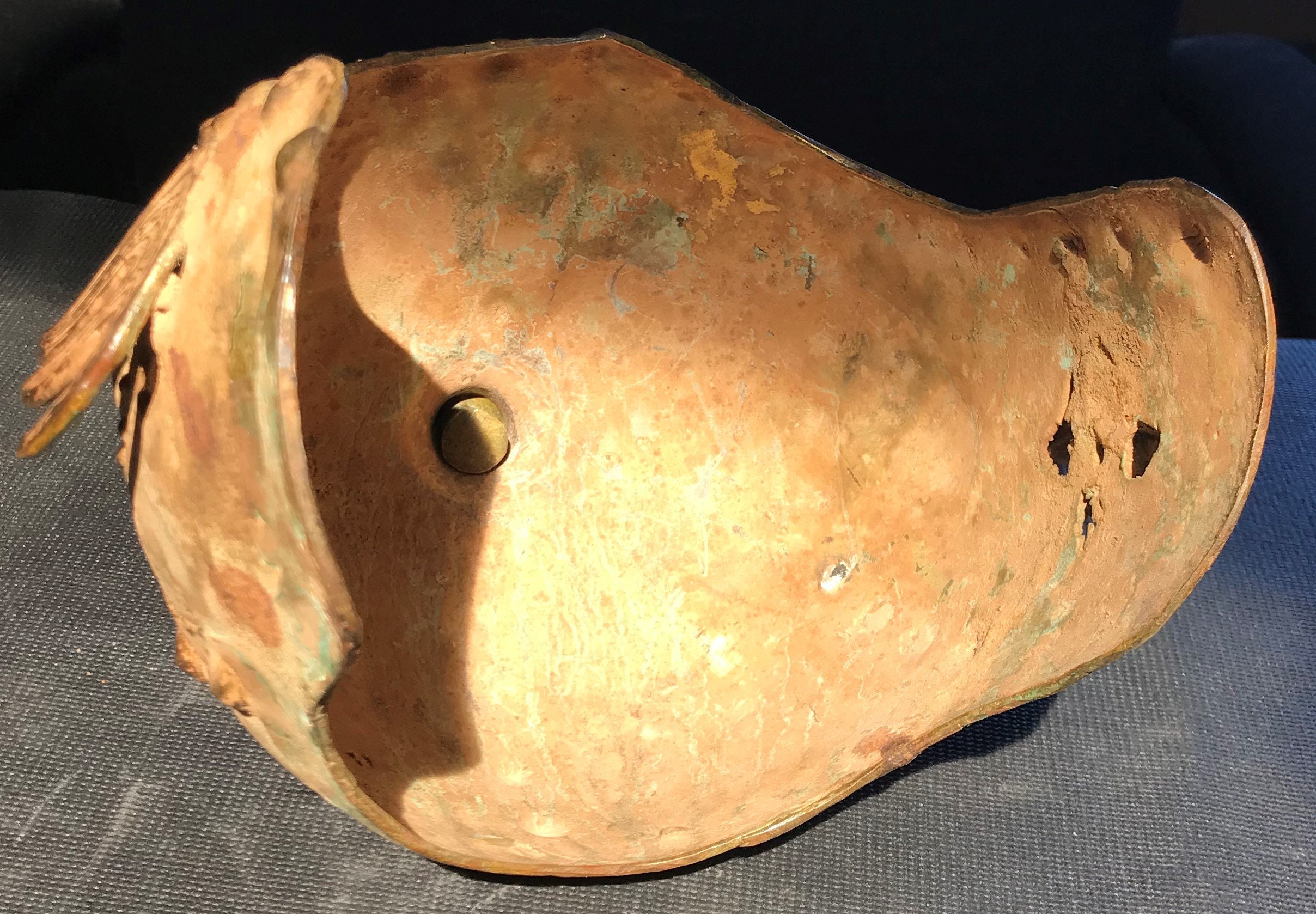 Vietnamese Tuong Opera Helmet: Bronze Warlord Costume, Tran Dynasty ...