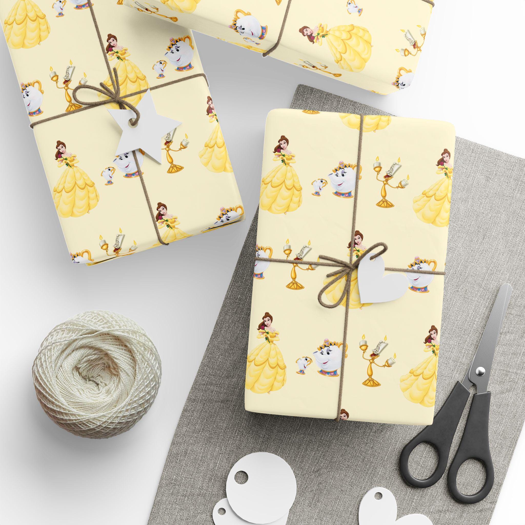 Belle Wrapping Paper | Beauty and the Beast Gift Wrap With Teacup ...