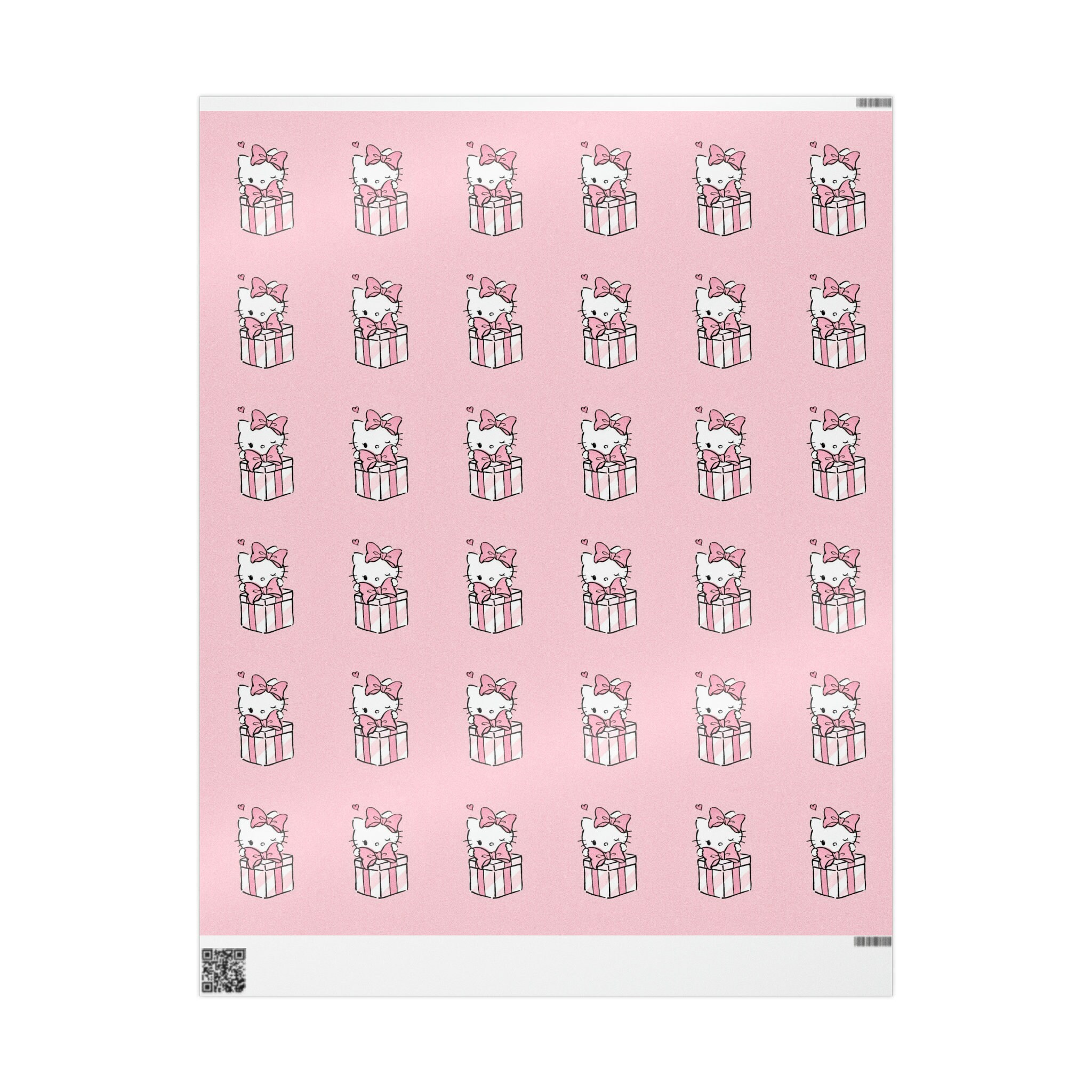 Light Pink Hello Kitty Wrapping Paper - Etsy