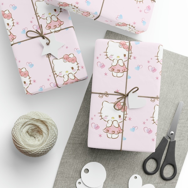 Hello Kittys Wrapping Paper - Etsy