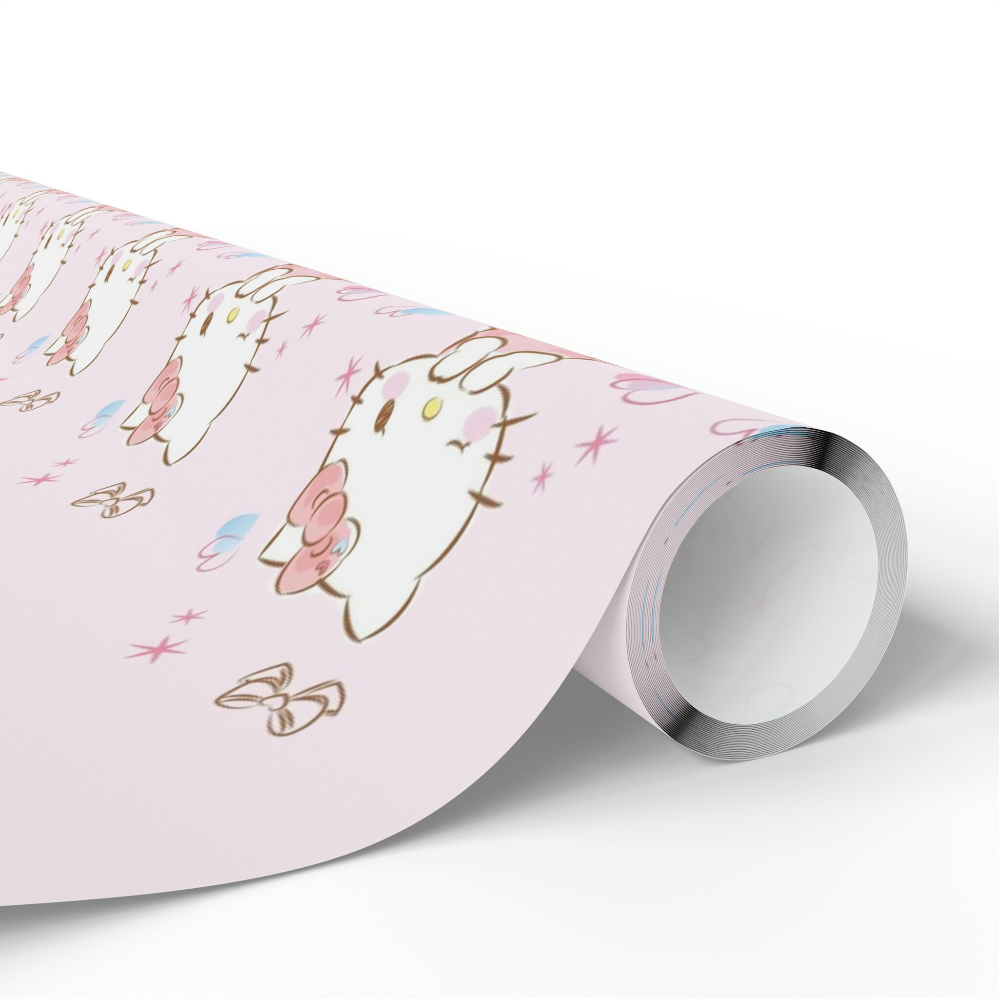 Light Pink Hello Kitty Wrapping Paper - Etsy