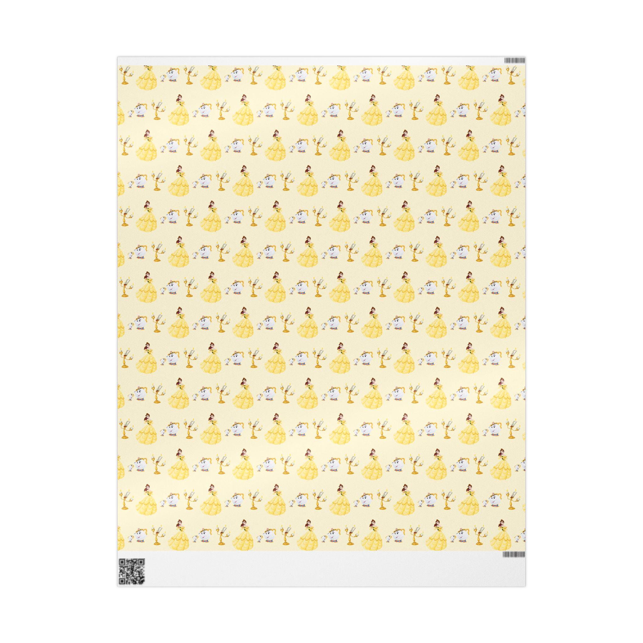 Belle Wrapping Paper | Beauty and the Beast Gift Wrap With Teacup ...