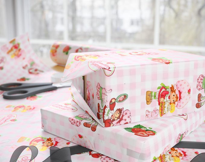Strawberry Shortcake Wrapping Paper (4 Pieces) - Etsy