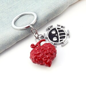 One Piece Devil Fruit Key Chains Anime Pirates Monkey D. Luffy - Etsy
