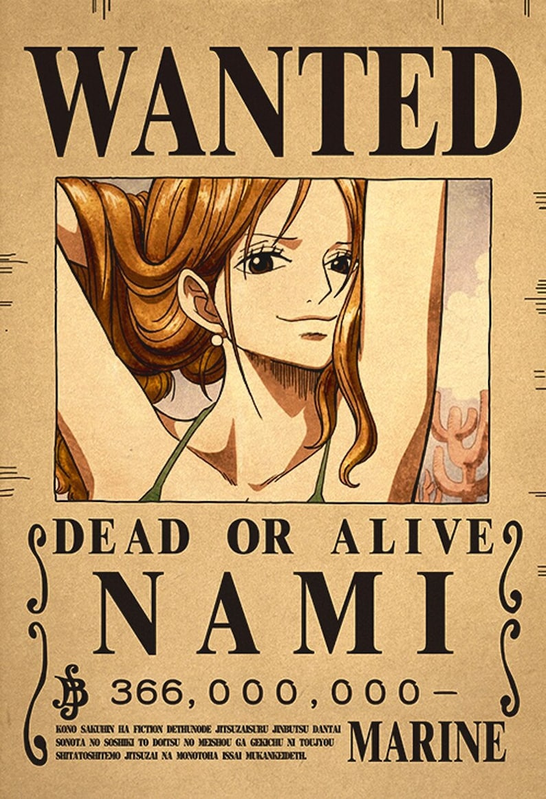One Piece New Bounty Posters All Strawhat Crew Post Wano - Etsy