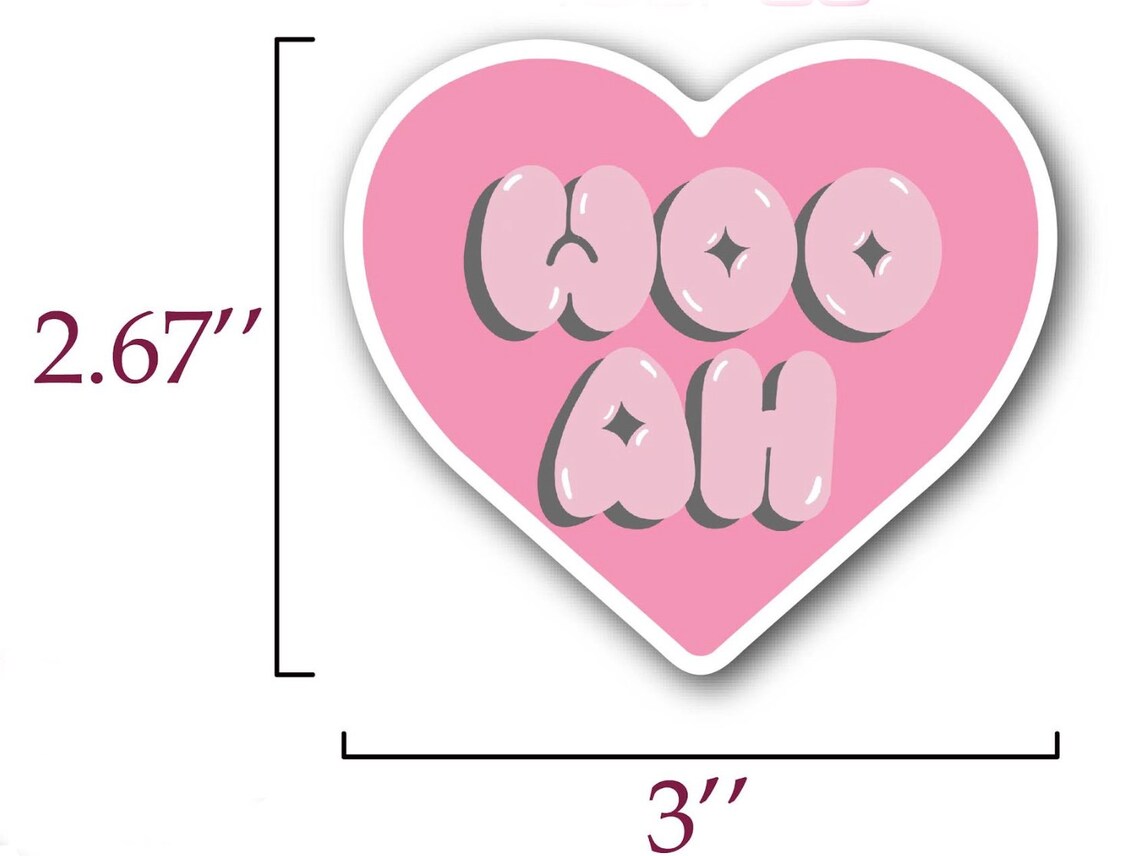 Kim Petras "woo Ah" Sticker | Pop Perfection Decal for Laptop, Phone ...