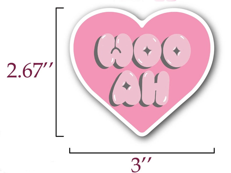 Kim Petras "woo Ah" Sticker | Pop Perfection Decal for Laptop, Phone ...