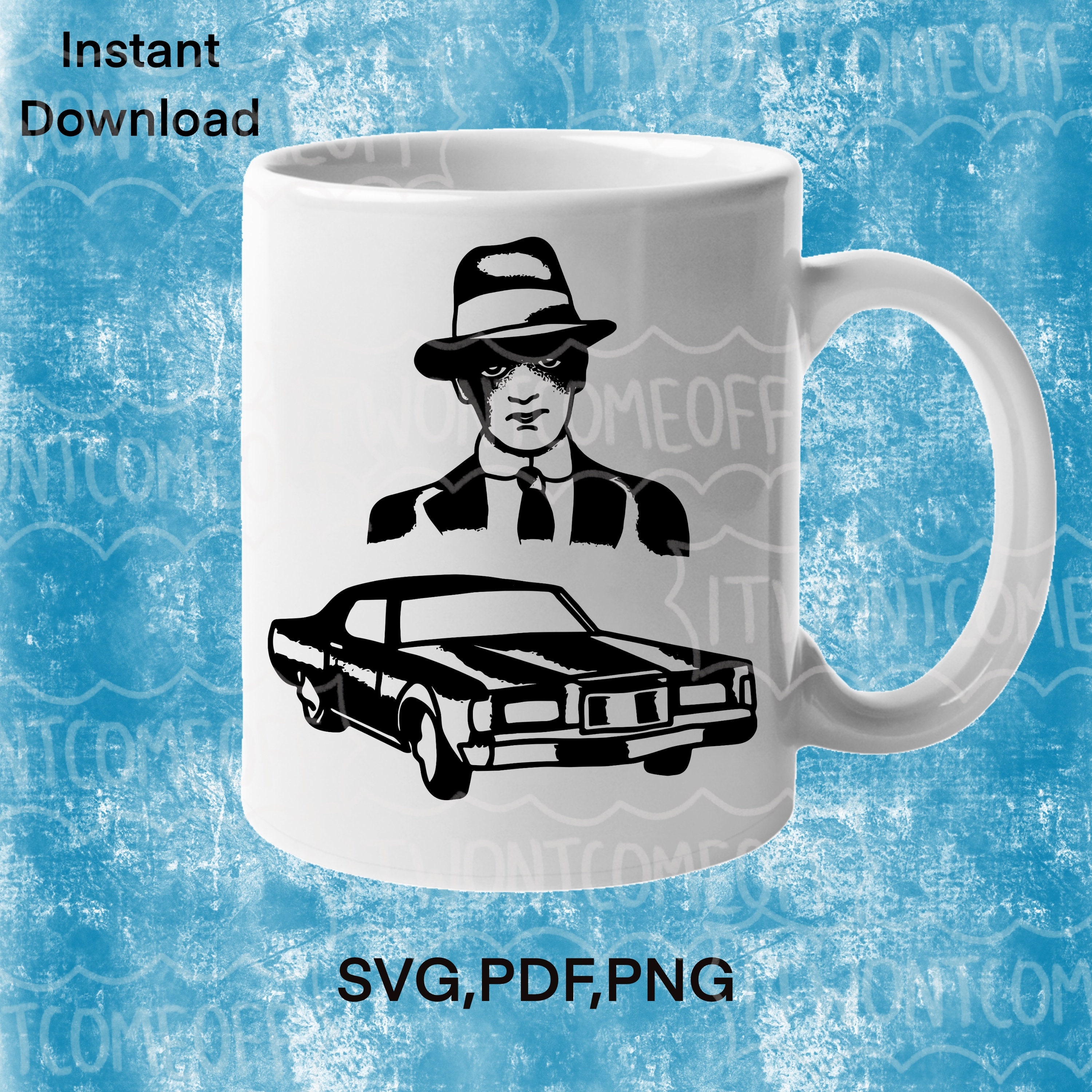 Mafia SVG File Pack, 1950s Svg File for Cricut & Silhouette, PNG, Svg ...