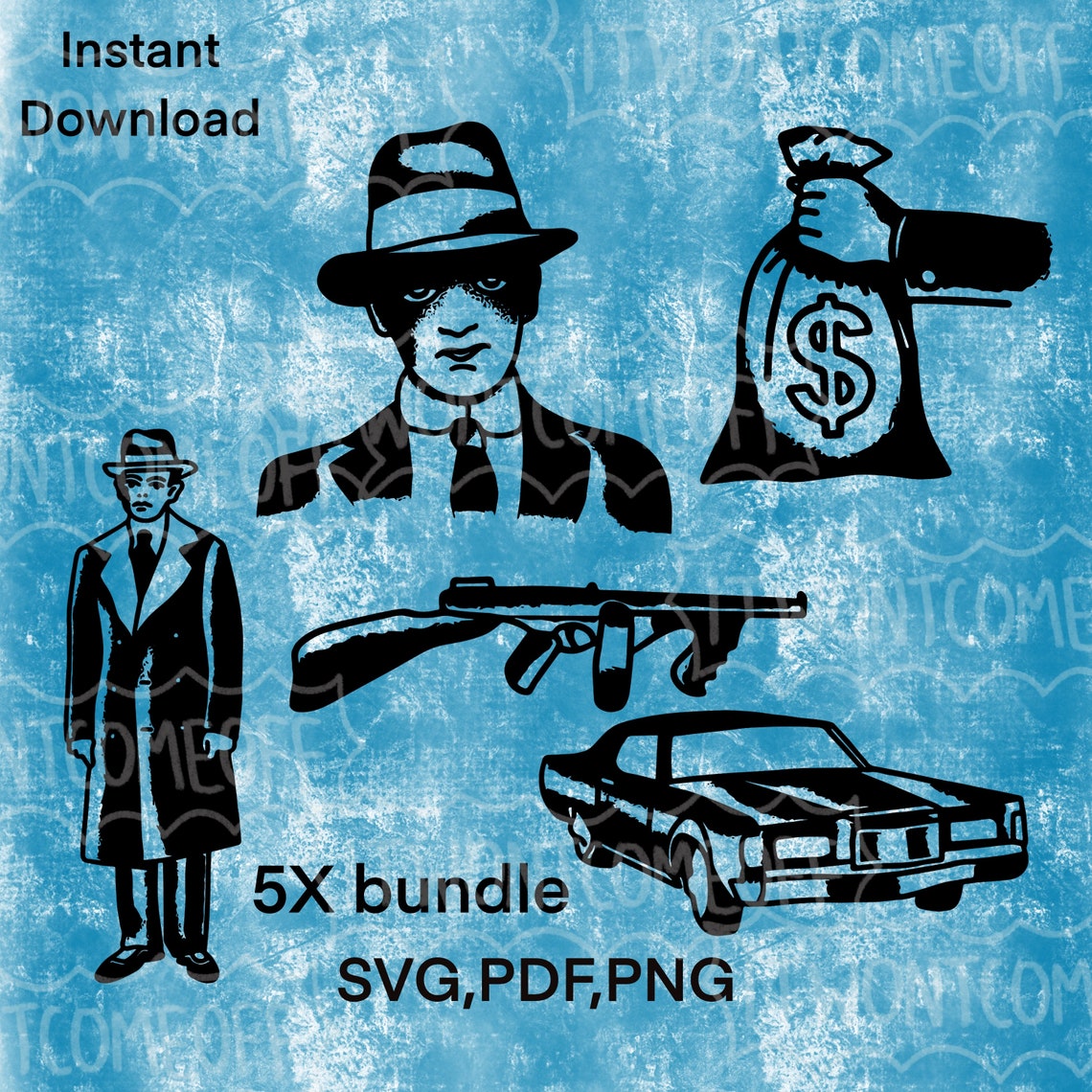 Mafia SVG File Pack 1950s Svg File for Cricut & Silhouette - Etsy Canada