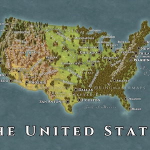 Custom Fantasy Map: Towns, Cities, Countries, Regions! A Personalized ...