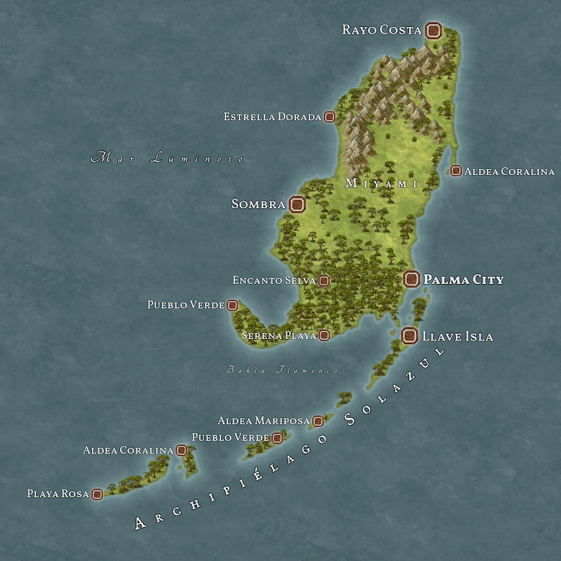 Custom Fantasy Map: Towns, Cities, Countries, Regions! A Personalized ...