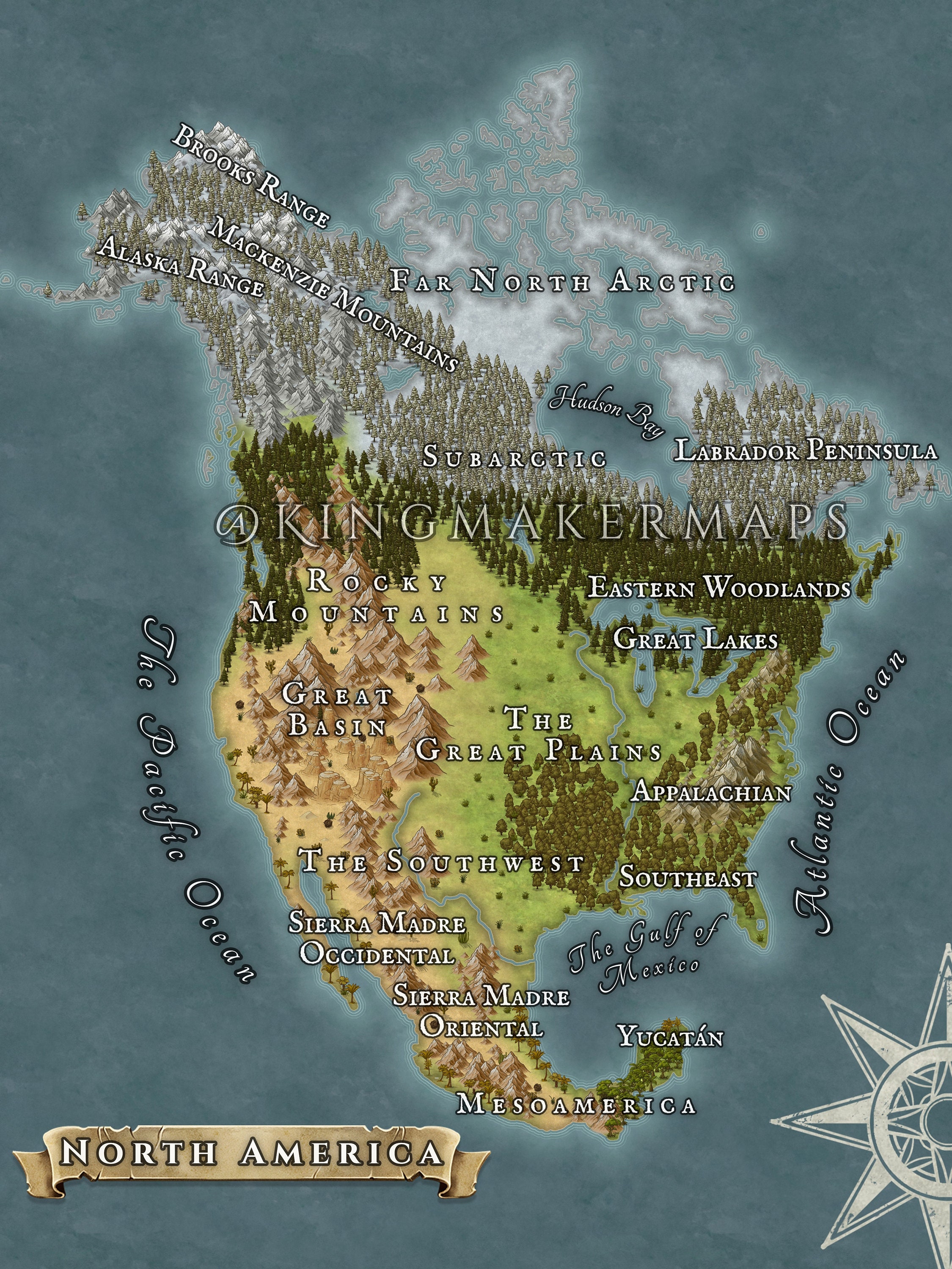 Dnd Real Life Map North America Canada USA Mexico Etsy Australia Dnd Real Life Map North America Canada USA Mexico Etsy Australia