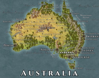 Dnd Real Life Map North America canada, USA, Mexico - Etsy