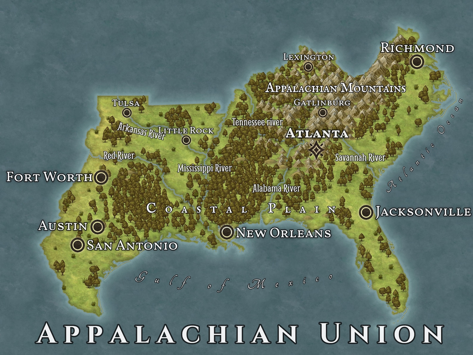 Custom Fantasy Map: Towns, Cities, Countries, Regions! A Personalized ...