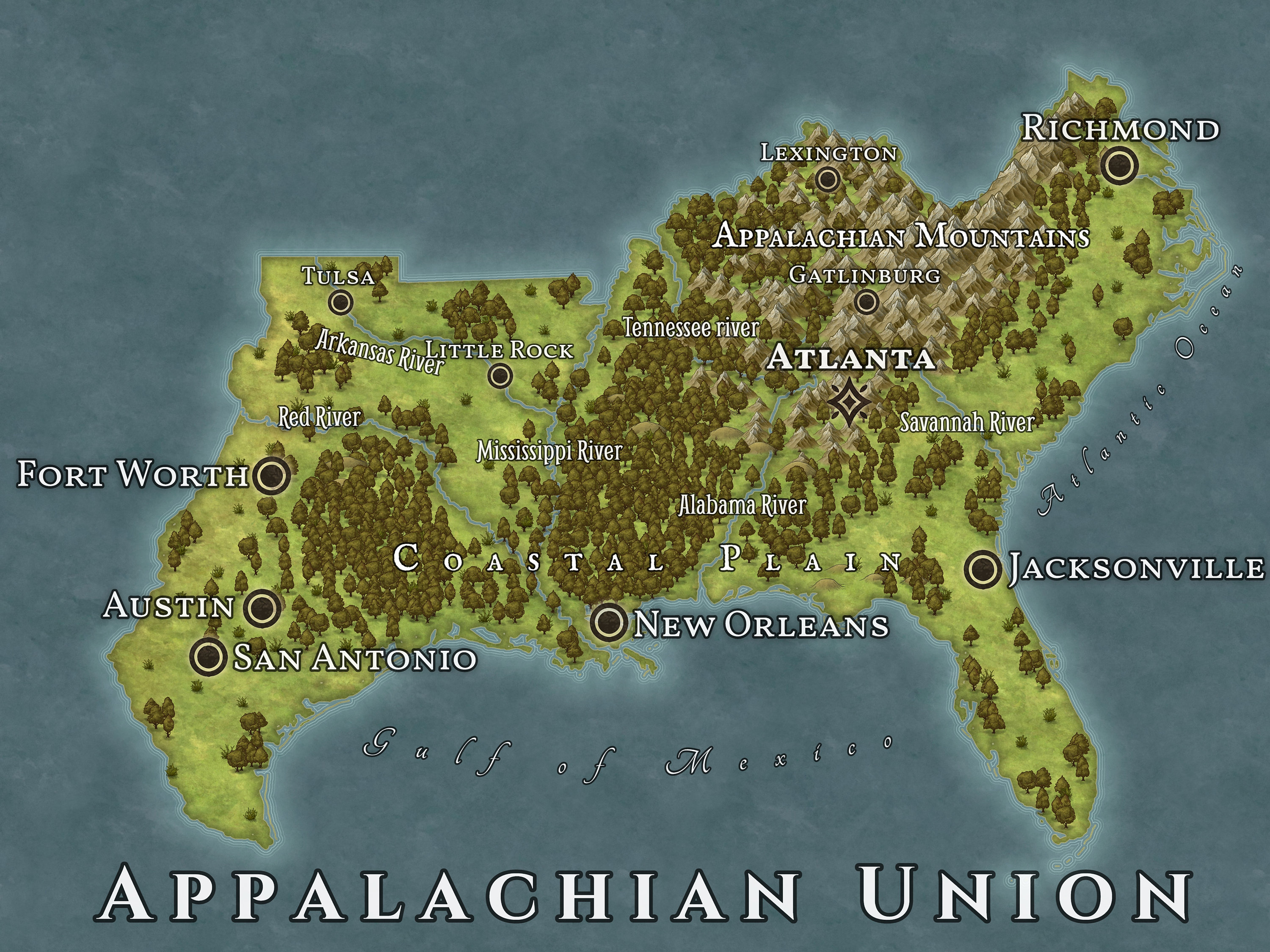 Custom Fantasy Map: Towns, Cities, Countries, Regions! A Personalized ...