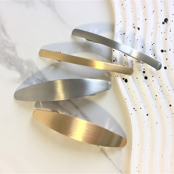 Metal Hair Barrette - Etsy