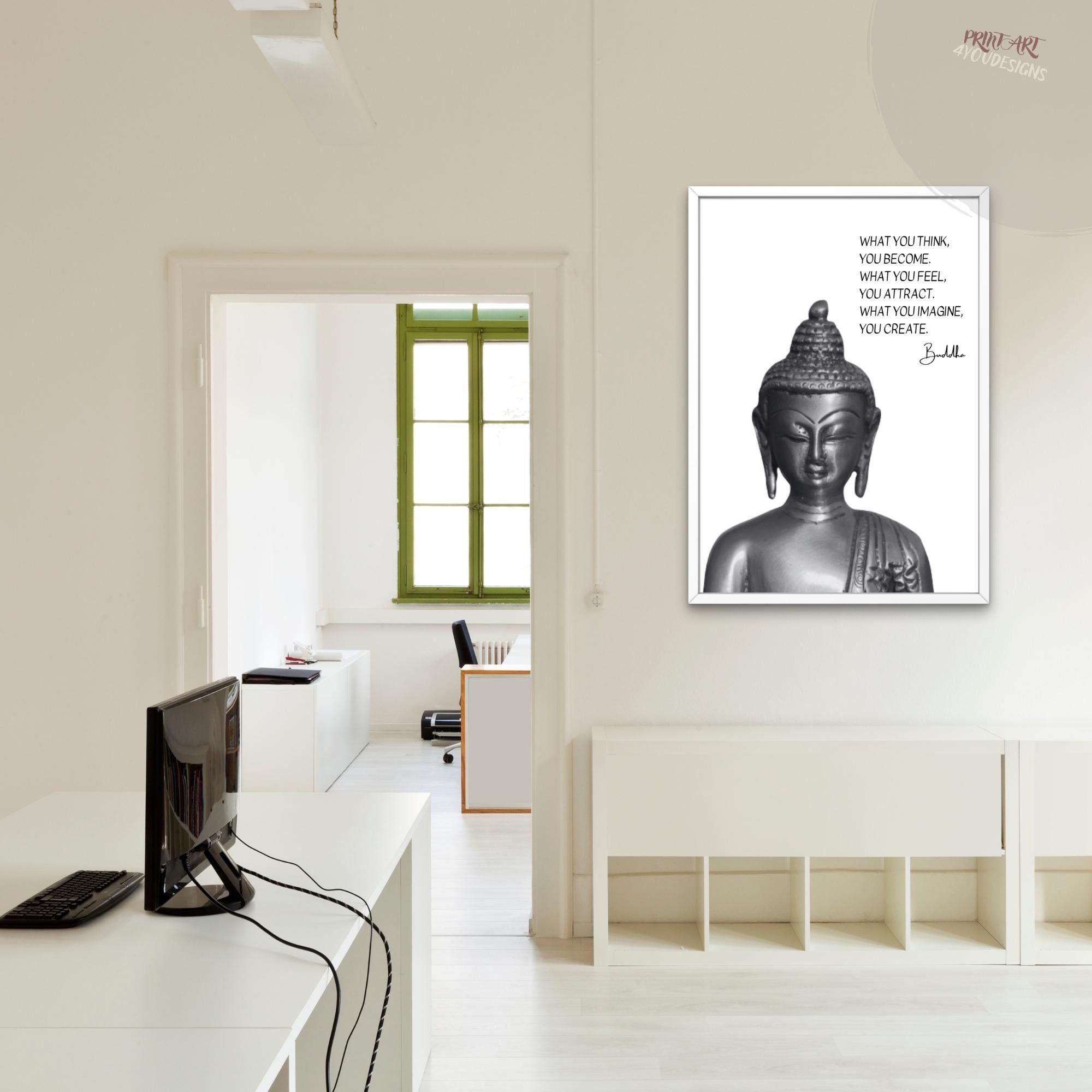 What You Think, You Become... Buddha Quote Digital Download Buddha ...