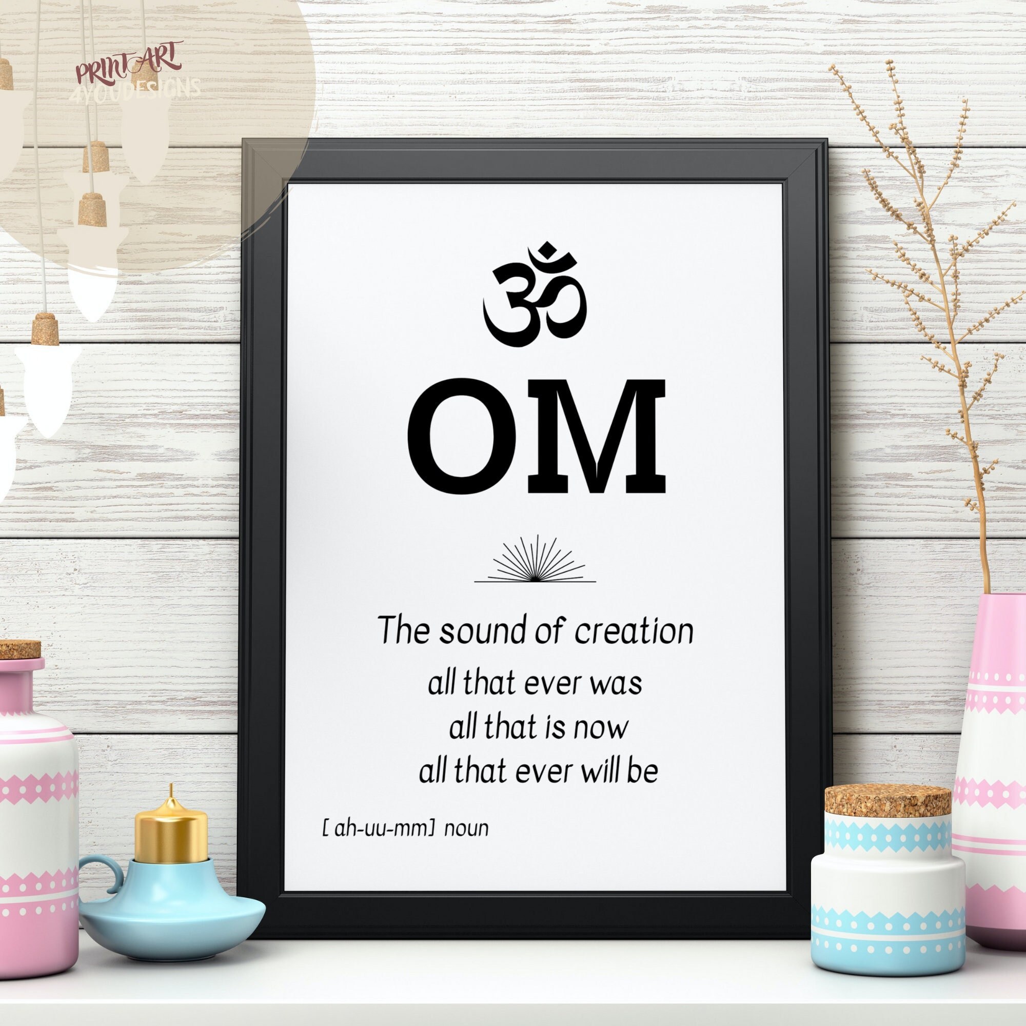 Om Yoga Inspirational Quote