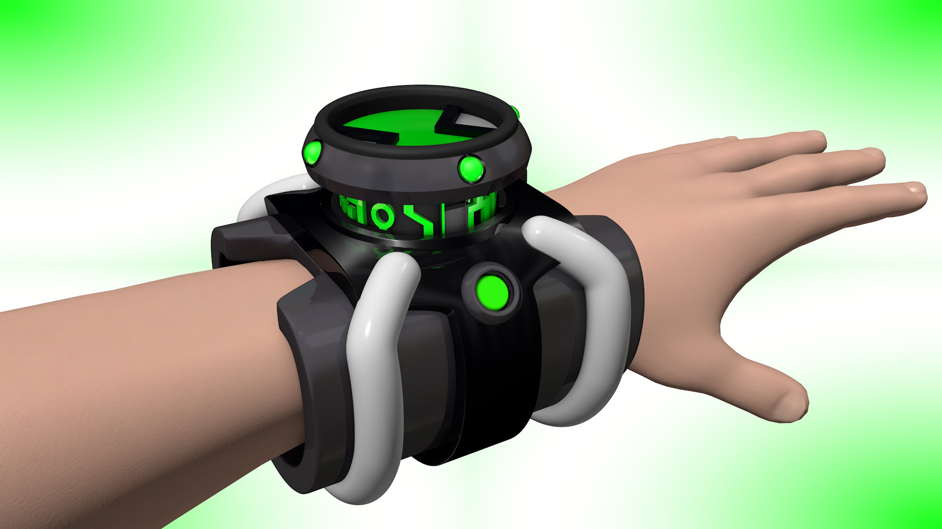 Ben 10 Omnitrix read Description Pop up Omnitrix dual Action Button 3d ...