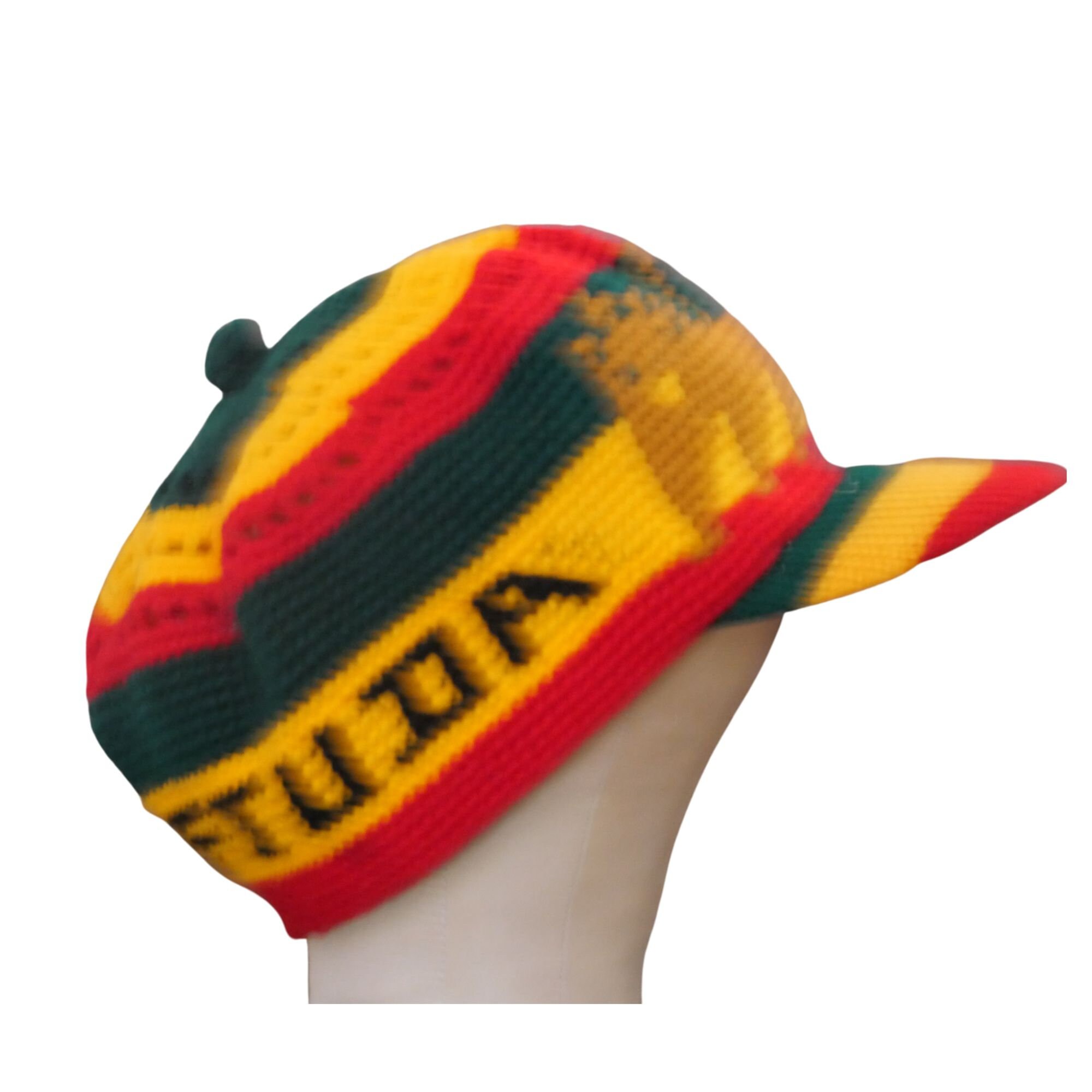 Crochet Rasta Hat, Jamaica, Bob Marley, , Crochet Bucket Hat, Rasta ...