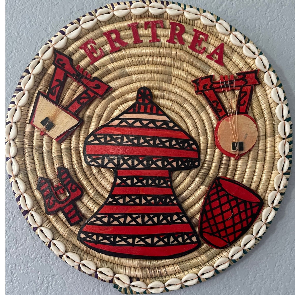 Ethiopian Traditional Handwoven Round Sefed Hanging Wall Decoration ...