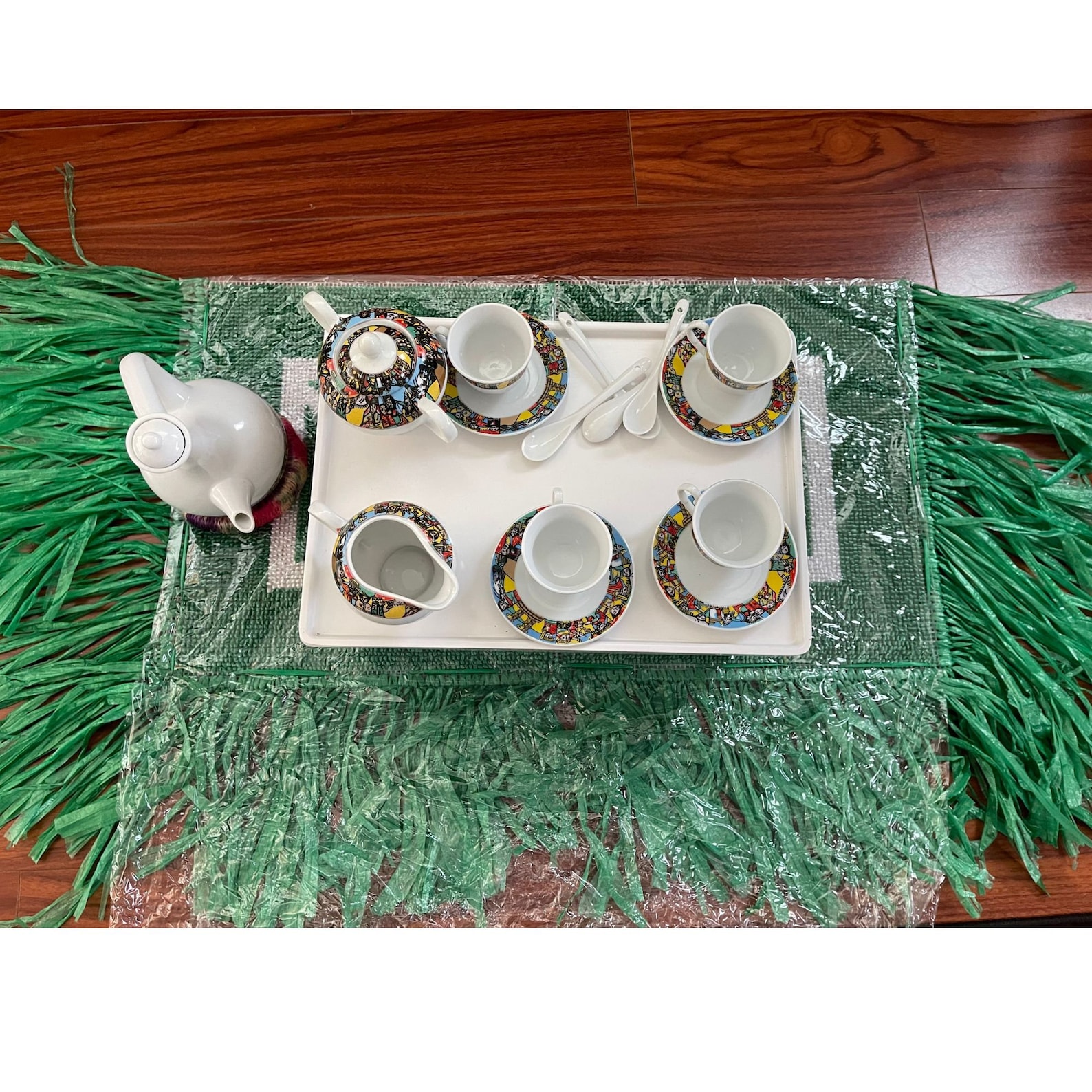 Ethiopian and Eritrean Traditional Coffee Ceremony Rekebot Mat (የረከቦት ...