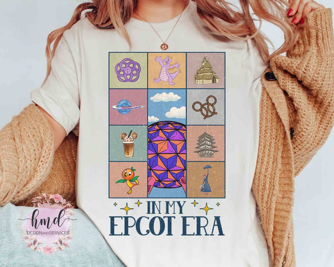Vintage in My Epcot Era Mickey T-shirt, Disney Epcot Center Figment ...