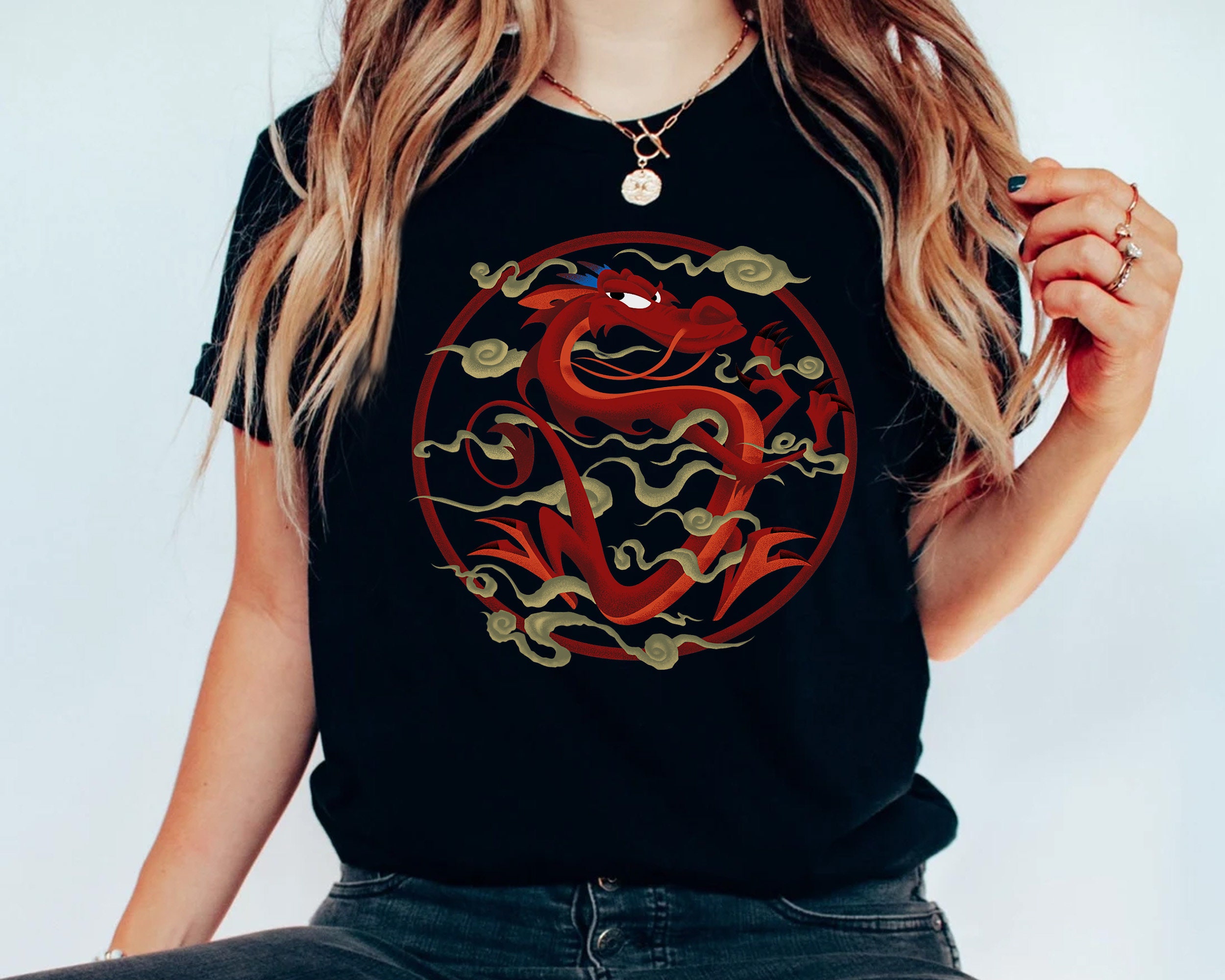 Disney Mulan Characters Mushu Dragon Inner Circle Graphic - Etsy