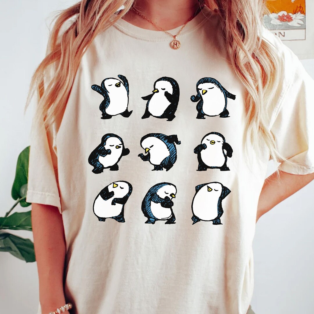 Cute Penguin Moods Vintage Shirt, Penguin Lover Happy Penguin Awareness ...