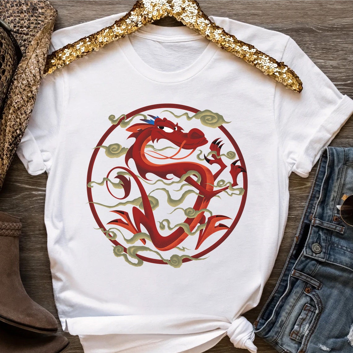 Disney Mulan Characters Mushu Dragon Inner Circle Graphic - Etsy